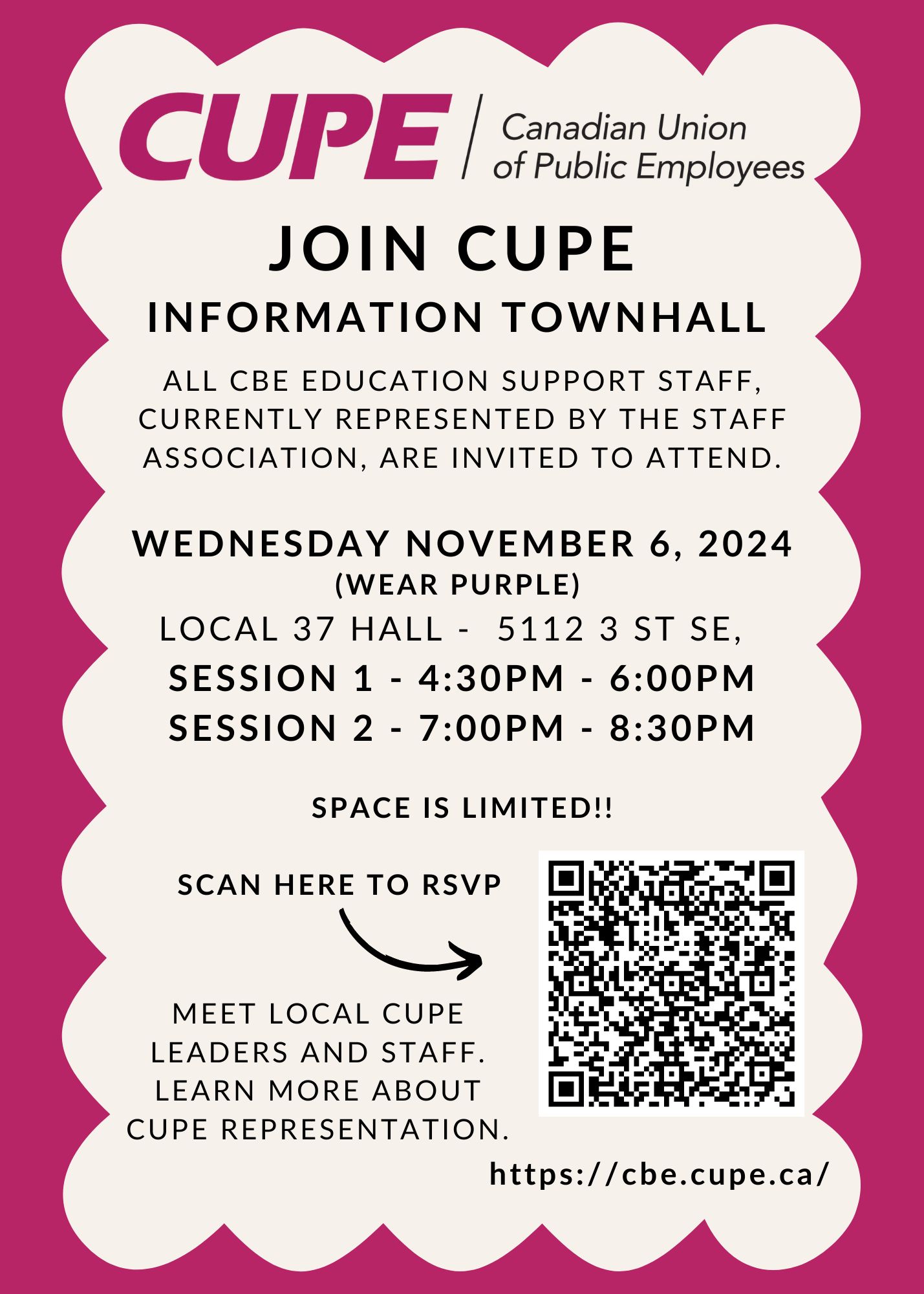 Dear Education Support workers at Calgary Board of Education: - CUPE